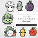 Chibi Clipart, Vegetable Clipart, Chibi Vegetables Svg, Cute Veggies ...