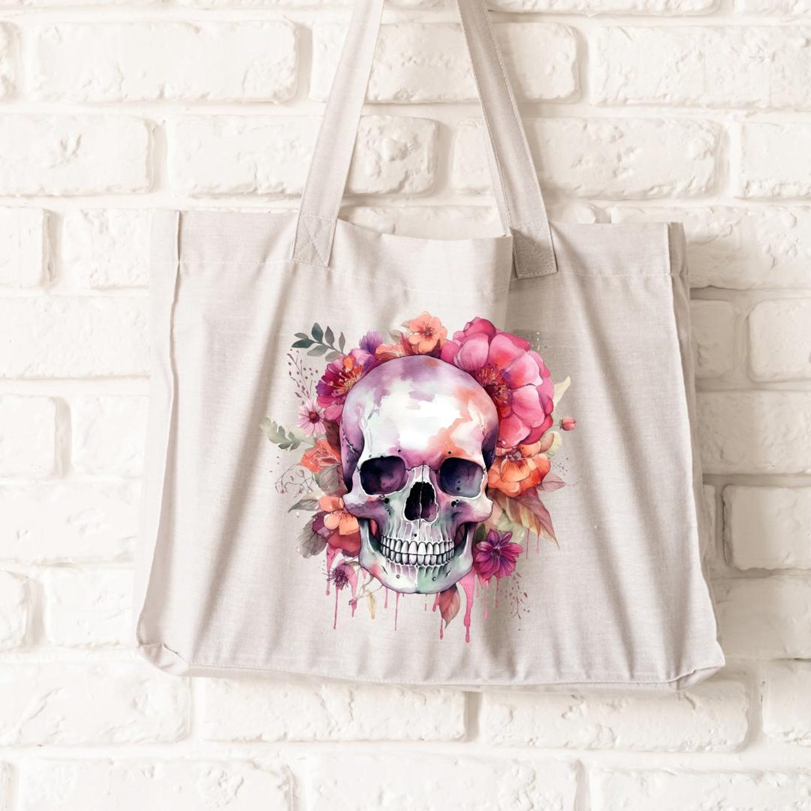 Halloween Skulls Png, Watercolor Clipart Bundle/fall Elements Clip Art ...