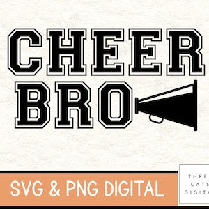 Cheer Bro Svg, Cheer Bro Png, Cheer Family Svg, Instant Digital ...