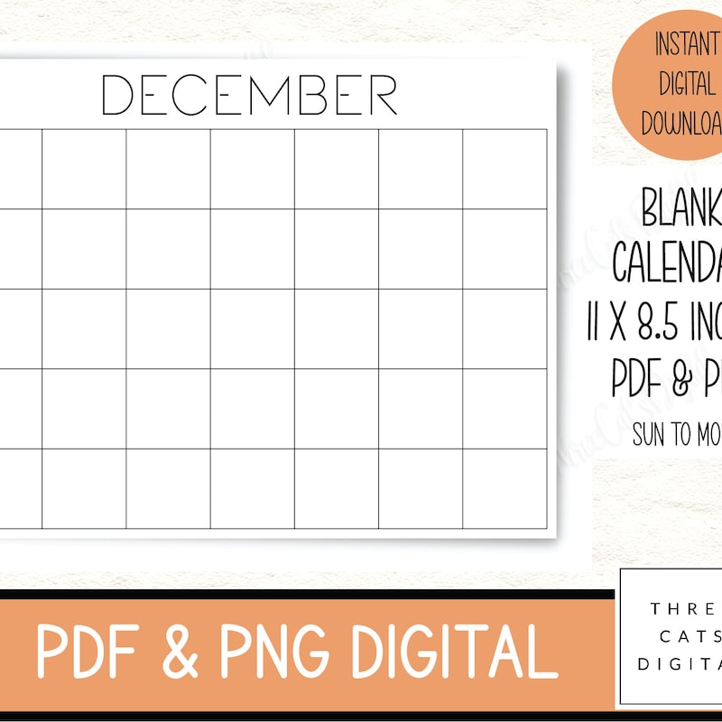 Calender Printable - Etsy