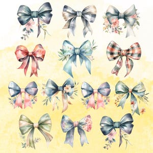 Coquette Bow Clipart, Ribbon Clip Art, Cute Bow PNG, Cottagecore ...