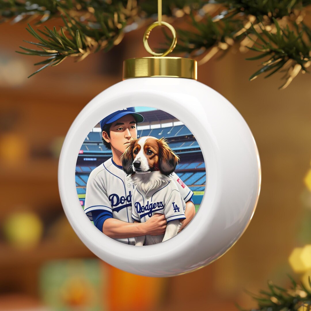 L.A. Dodgers Fan Art of Decoy Christmas Ball Ornament - Etsy