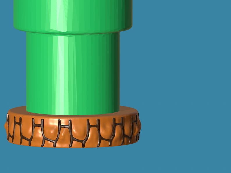 Super Mario Tunnel 3D Printing STL File for Storage or Just A Novelty ...