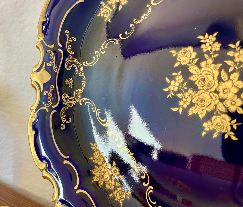 Reichenbach GDR I Echt Kobalt I Vintage I Hand-painted Blue Gold I ...