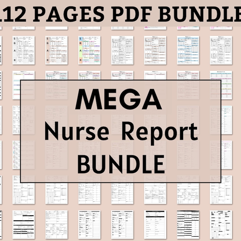 Report Sheet Templates 10 Patient - Etsy UK
