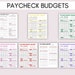Paycheck Budget Planner Bundle Printable & Editable Paycheck - Etsy