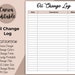 Oil Change Log, Printable Oil Change Tracker, Oil Filter Sheet, Oil ...