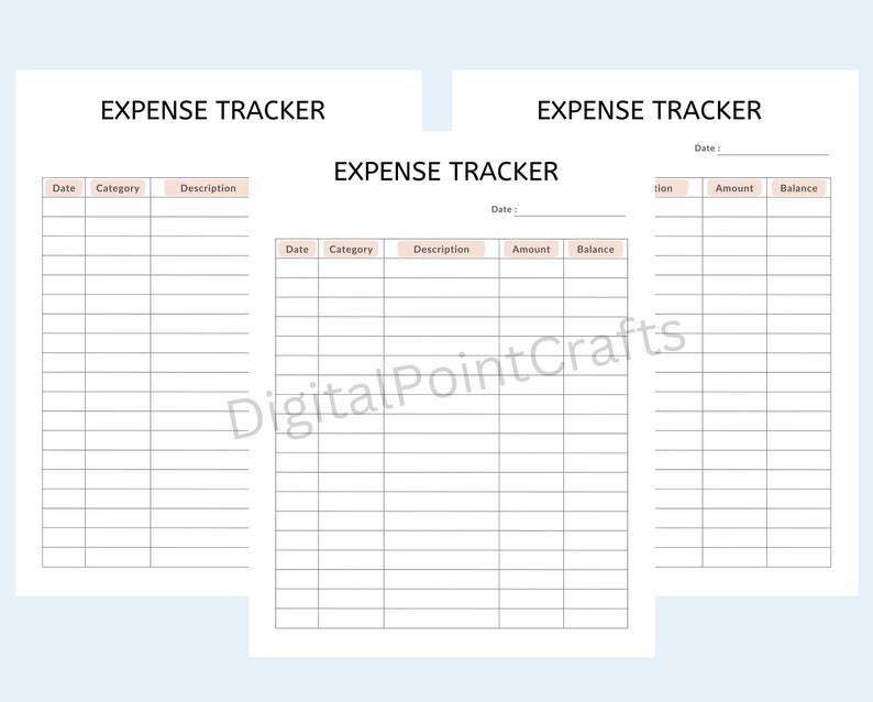 Expense Tracker Printable Business Expense Tracker Personal - Etsy
