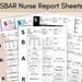 Nurse Report Mega Bundle, Printable 112 Pages Nursing Brain, Icu Nurse ...