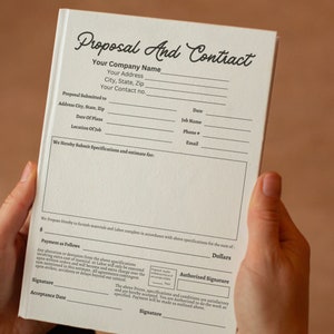 Proposal and Contract Template Canva Editable Form, Quote Form, Business Form, Job Proposal ...