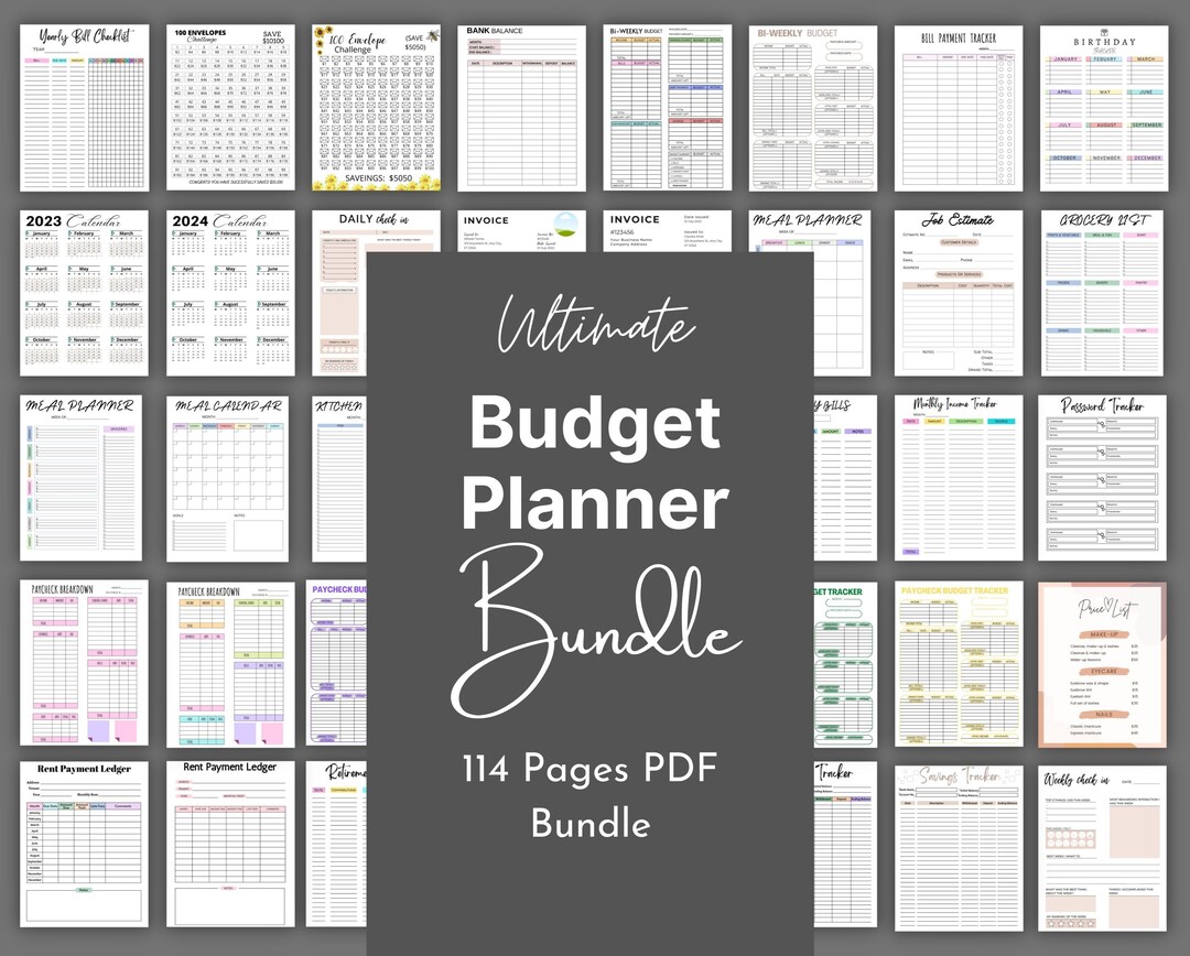 Digital Budget Planner, Finance Tracker, Finance Planner, Digital ...