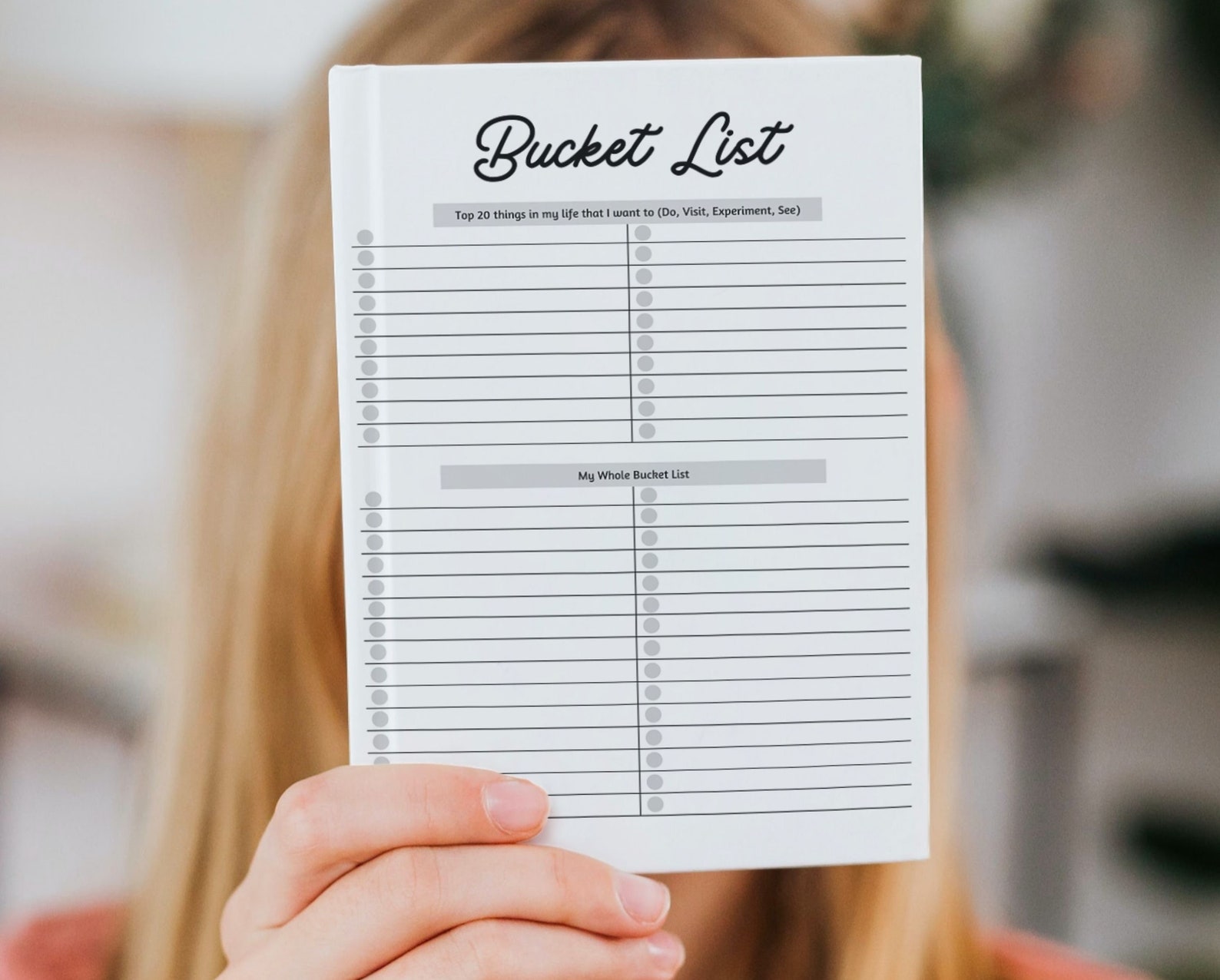Bucket List Printable Bucket List Tracker Bucket Checklist - Etsy