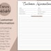 Customer Information Template Printable, Customer Info Log, Cleaning ...