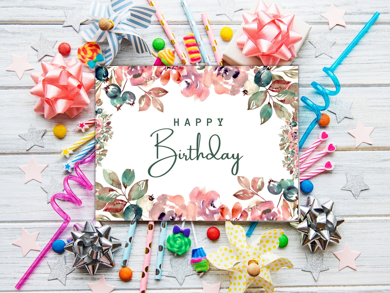 PRINTABLE EDITABLE Happy Birthday Card Instant/digital - Etsy
