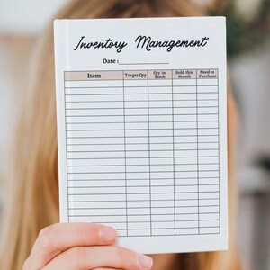 Editable Inventory Management, Inventory Checklist Sheet, Small ...