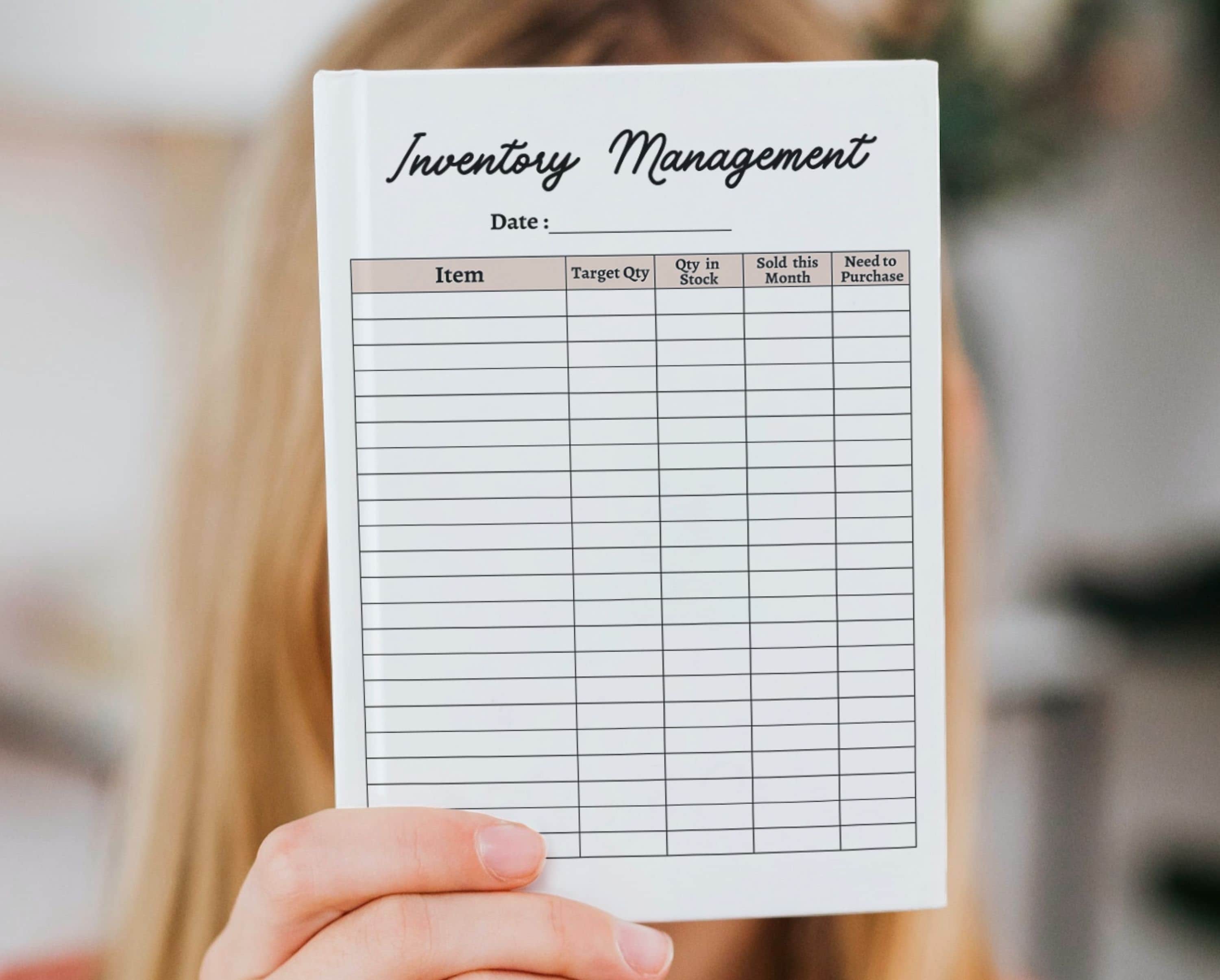 Editable Inventory Management Inventory Checklist Sheet - Etsy