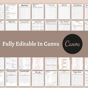 Business Templates Bundle, Fully Editable in Canva, Small Business ...