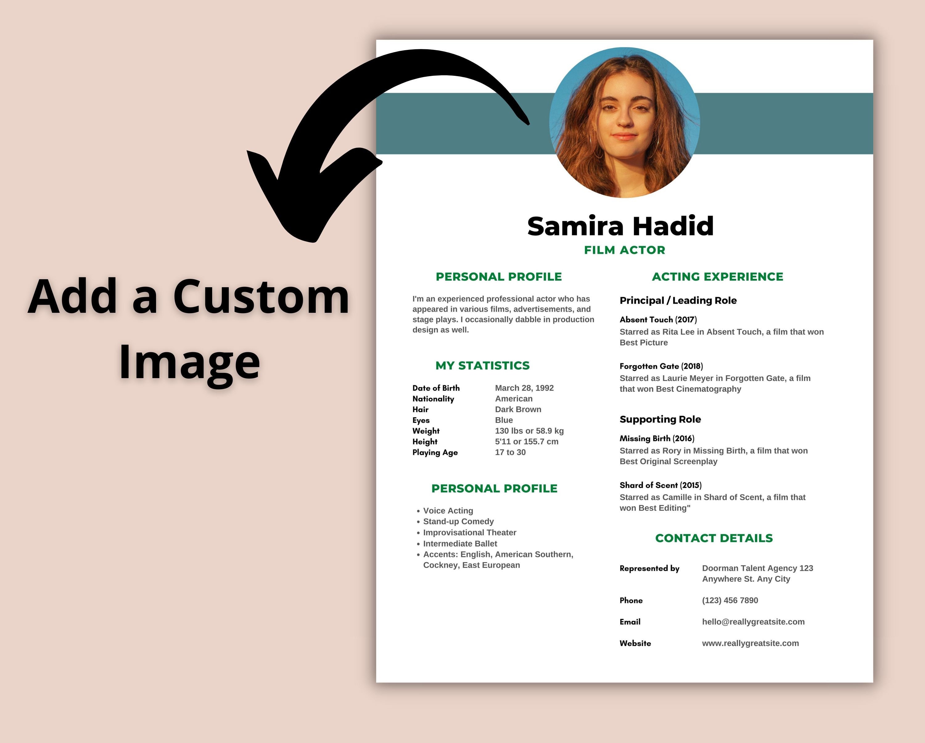 Actor Bio Template 60 Photos - Moonagedaydream.film