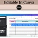 Editable Savings Tracker - Savings Log - Printable Savings Goal ...