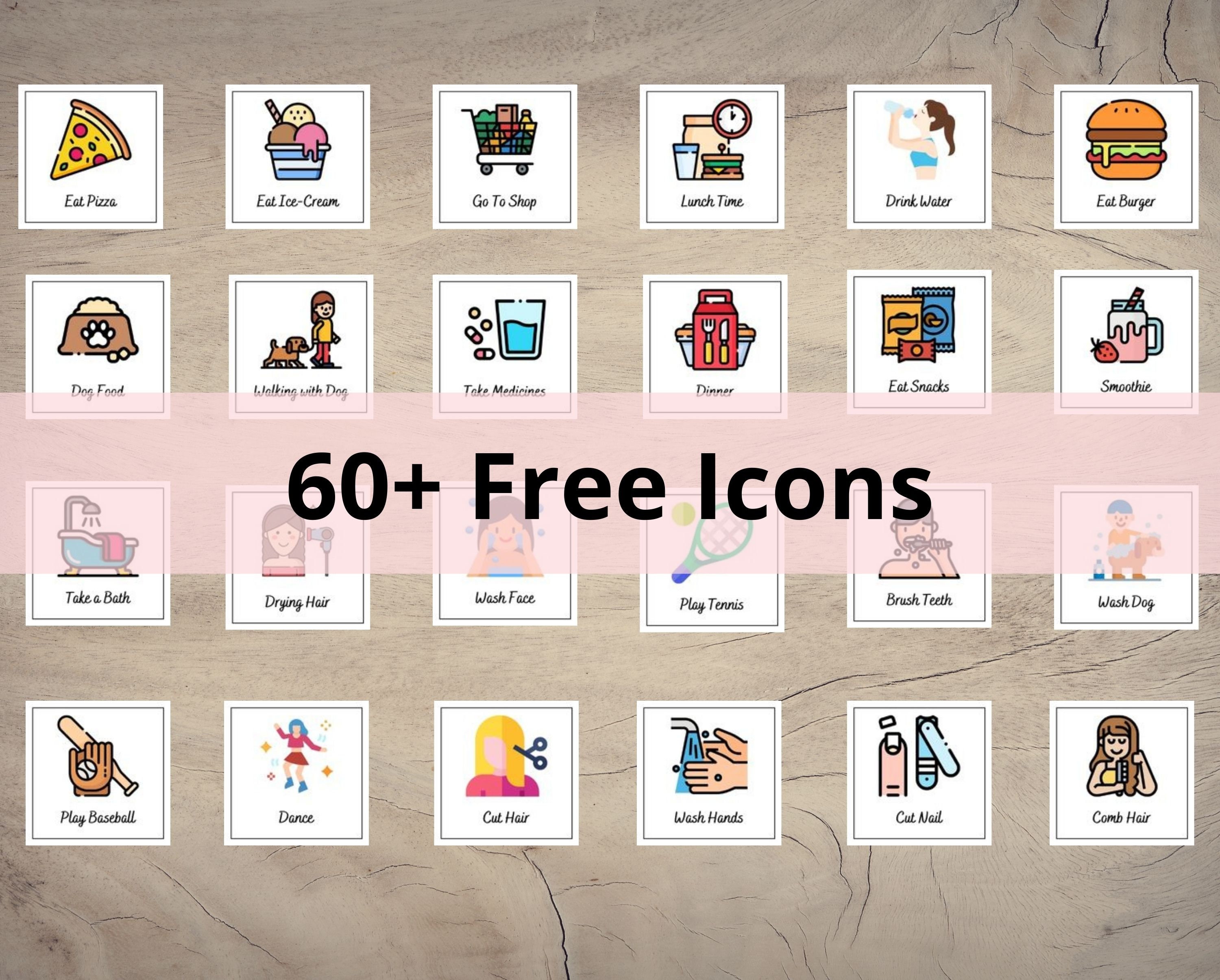 Printable Daily Visual Routine Chart With Cards Responsibility - Etsy