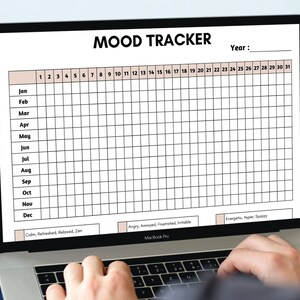 Mood Tracker, A Year in Pixels, Mood Journal, Emotion Tracker, Mood ...