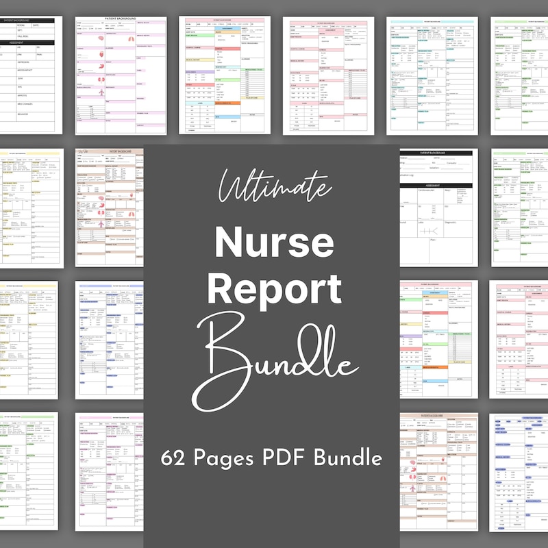 Post Op Nurse Report Sheet - Etsy