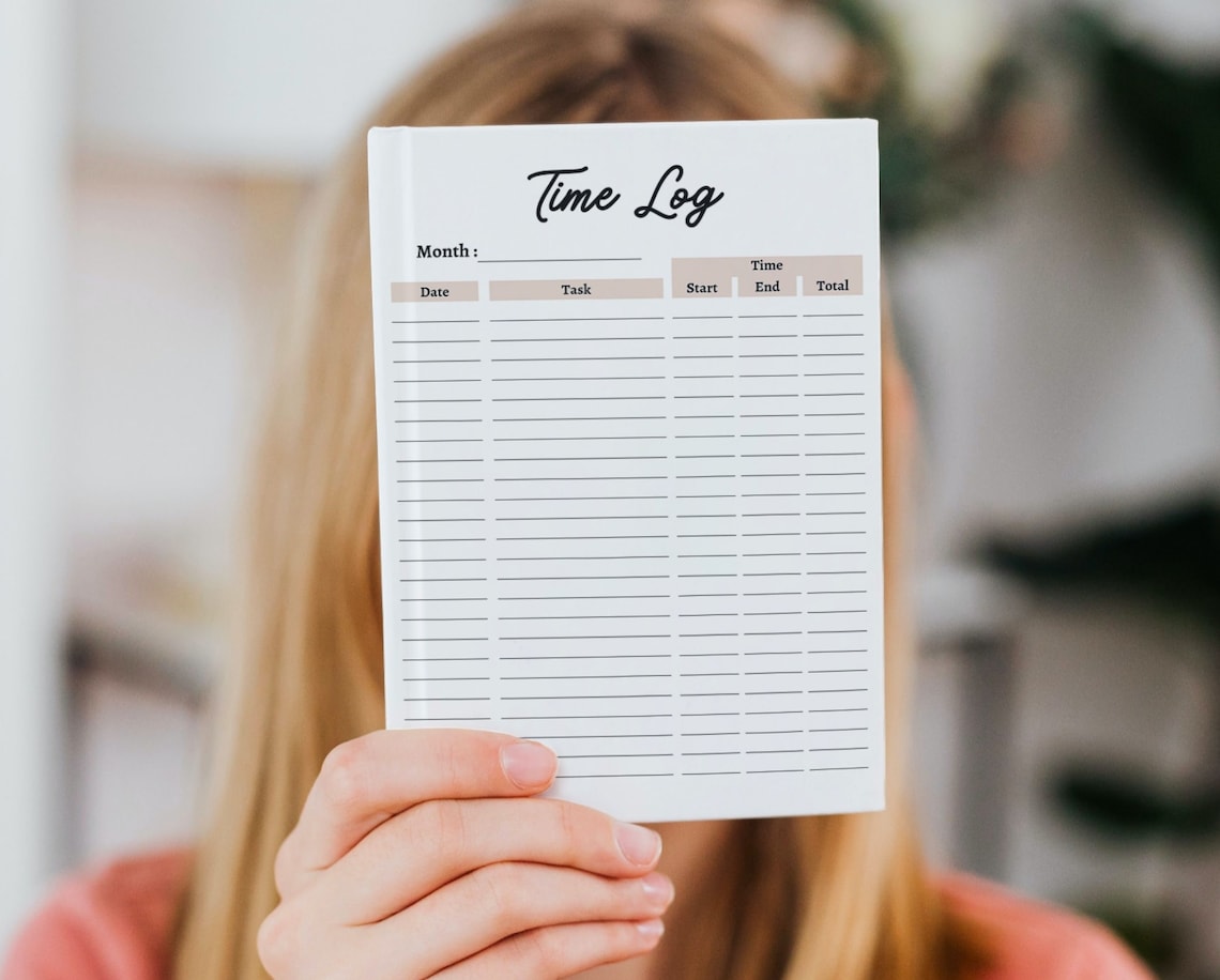 Printable Time Log Timesheet Simple Time Log Easy - Etsy