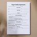 Simple Sugar Daddy Agreement, One Page Discreet Contract Form Canva ...