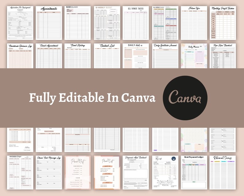 Planner Essentials Bundle, Printable Daily Weekly Monthly Planner ...