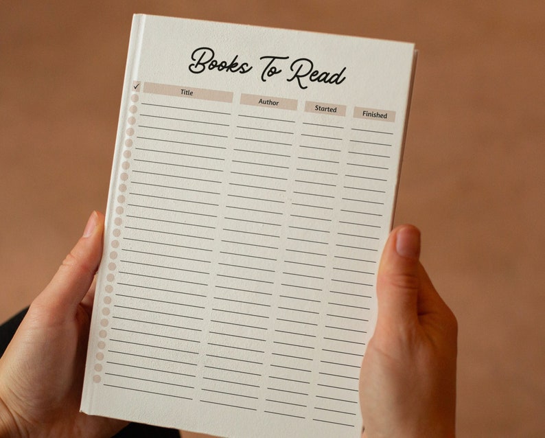 Book Tracker | Printable Books to Read | Editable Reading Tracker ...