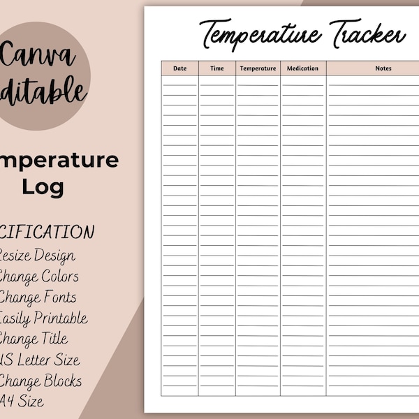 Sick Chart Printable - Etsy