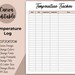 Temperature Log, Printable Health Planner, Patient Forms, Medication ...