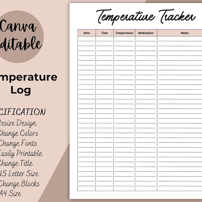 Sick Chart Printable - Etsy