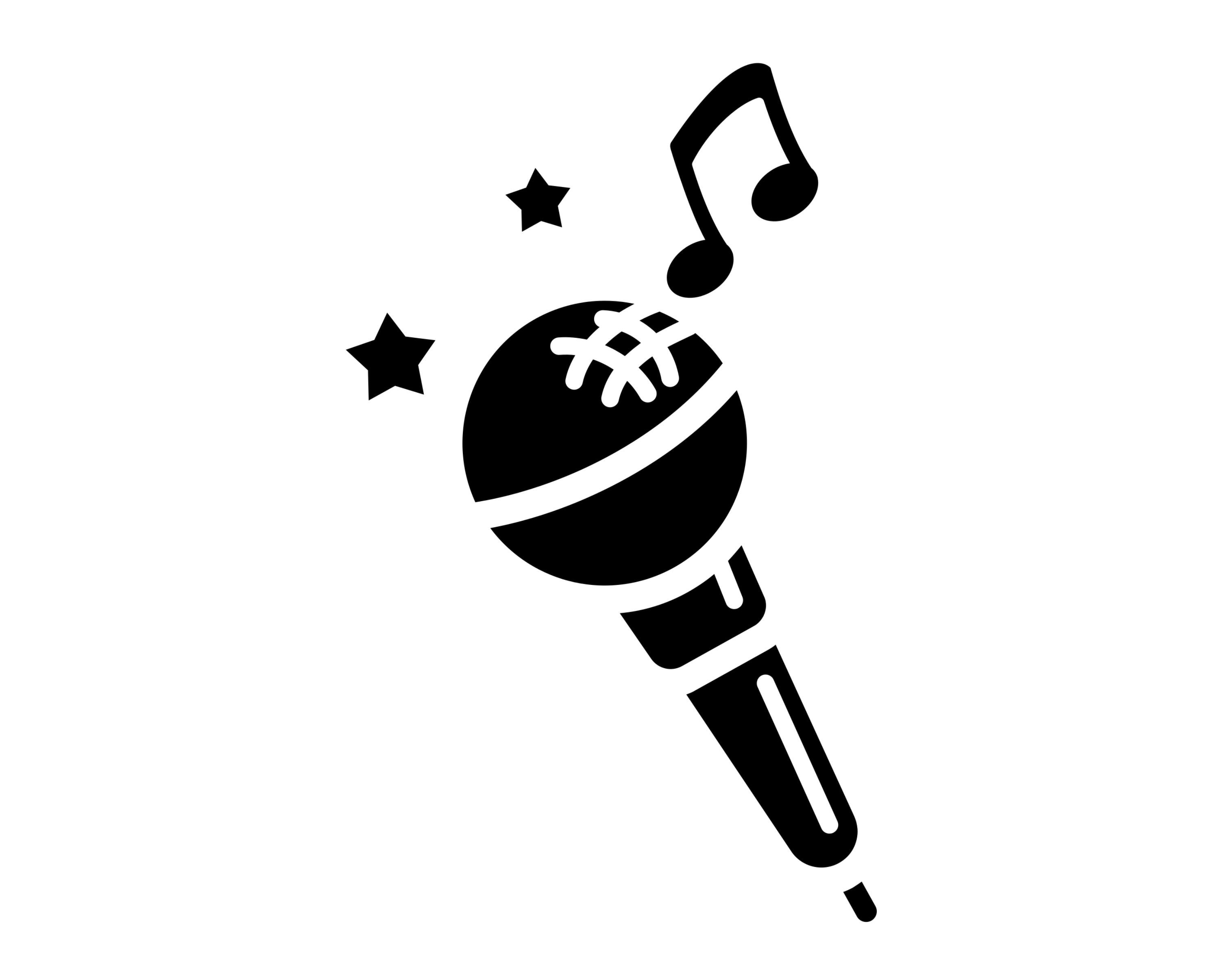 Microphone Svg File, Printable Music Svg Design Melody Clipart ...