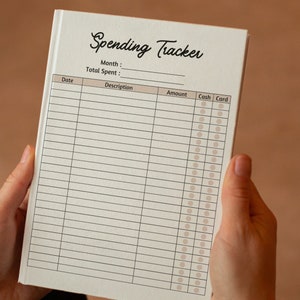 Spending Tracker | Expense Tracker Printable | Digital | Editable ...