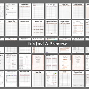 Printable Business Templates Bundle, Editable in Canva, Small Business ...