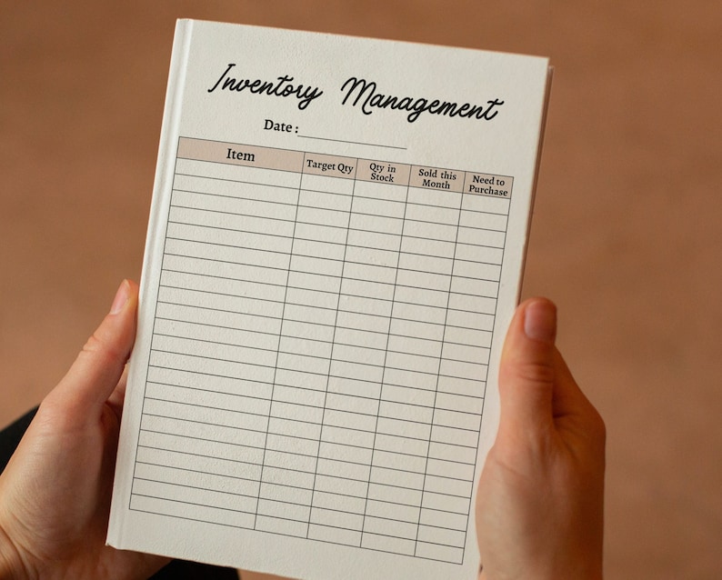 Editable Inventory Management Inventory Checklist Sheet - Etsy