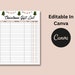 Christmas Gift List Editable Fillable PDF Printable Christmas Planner ...