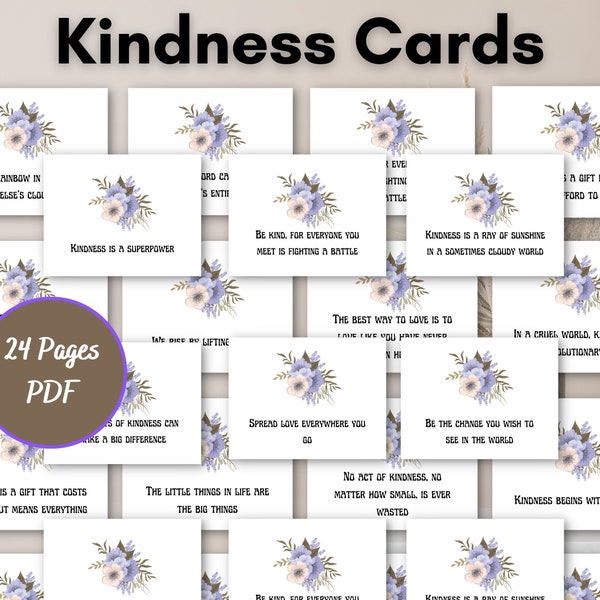 Kindness Cards - Etsy