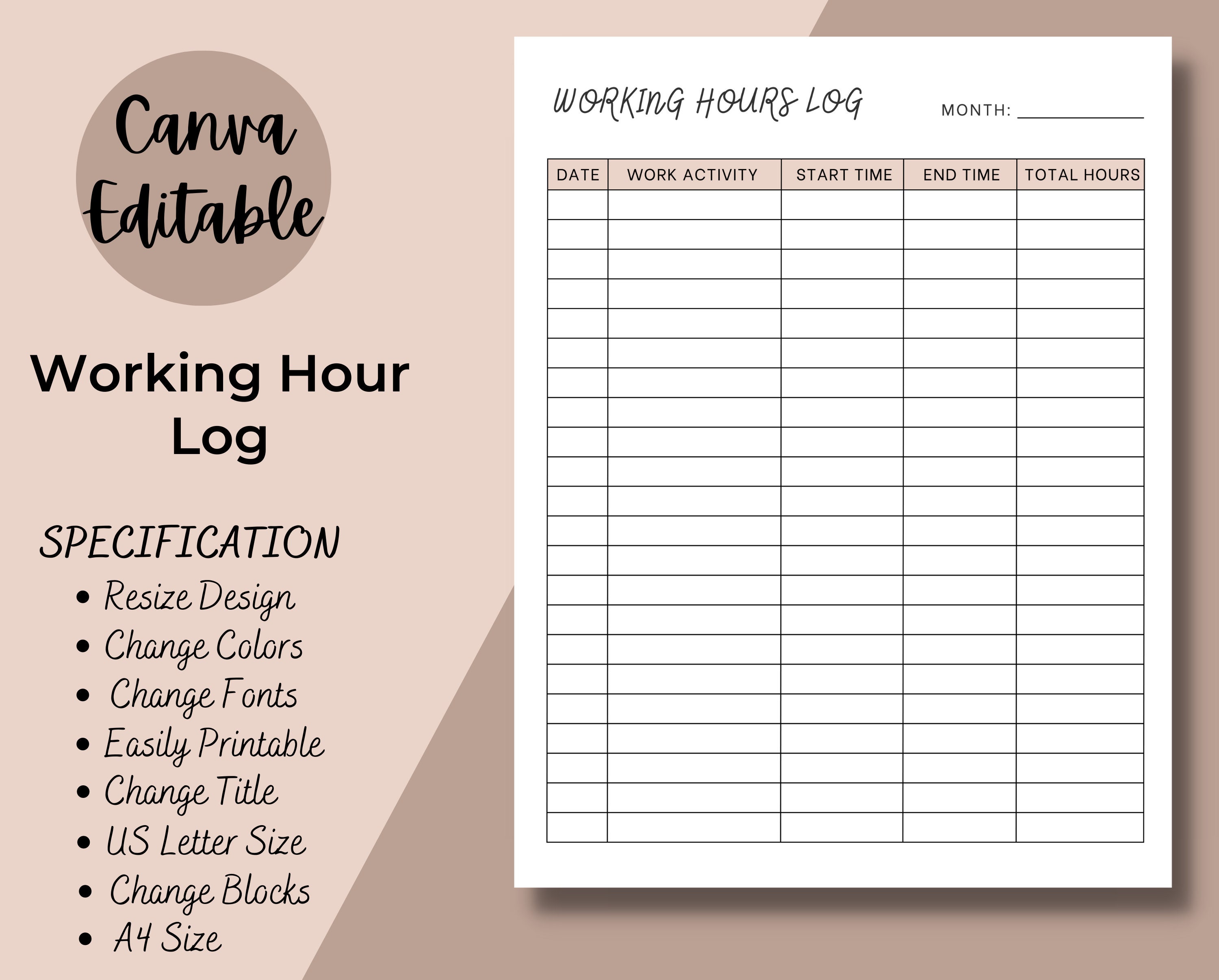 Weekly Schedule Printable Weekly Planner Editable Hourly Weekly ...