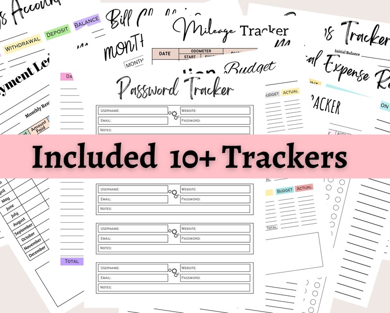 Budget Planner Bundle, Printable Budget Planner Kit - Weekly Budget ...