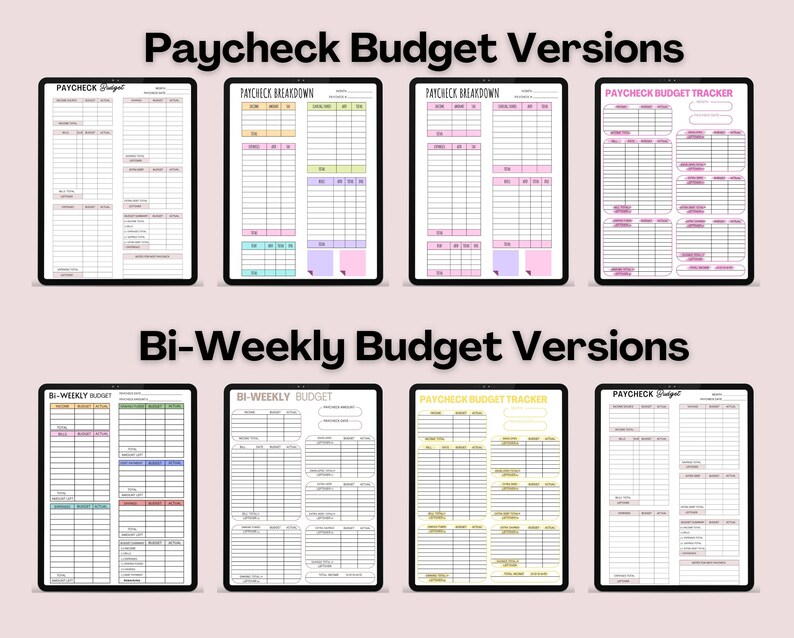 Budget Planner Bundle Printable Budget Planner Kit Weekly - Etsy