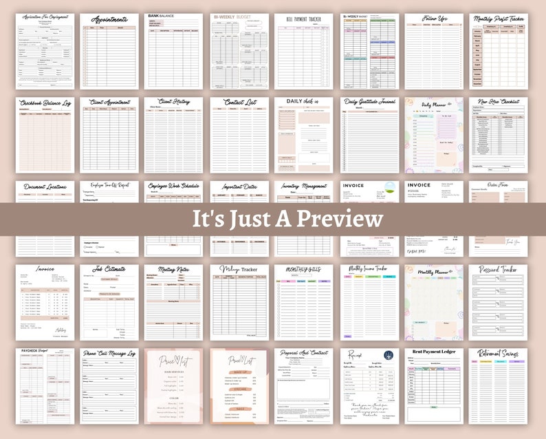 Planner Essentials Bundle Printable Daily Weekly Monthly - Etsy