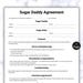 Simple Sugar Daddy Agreement, One Page Discreet Contract Form Canva ...