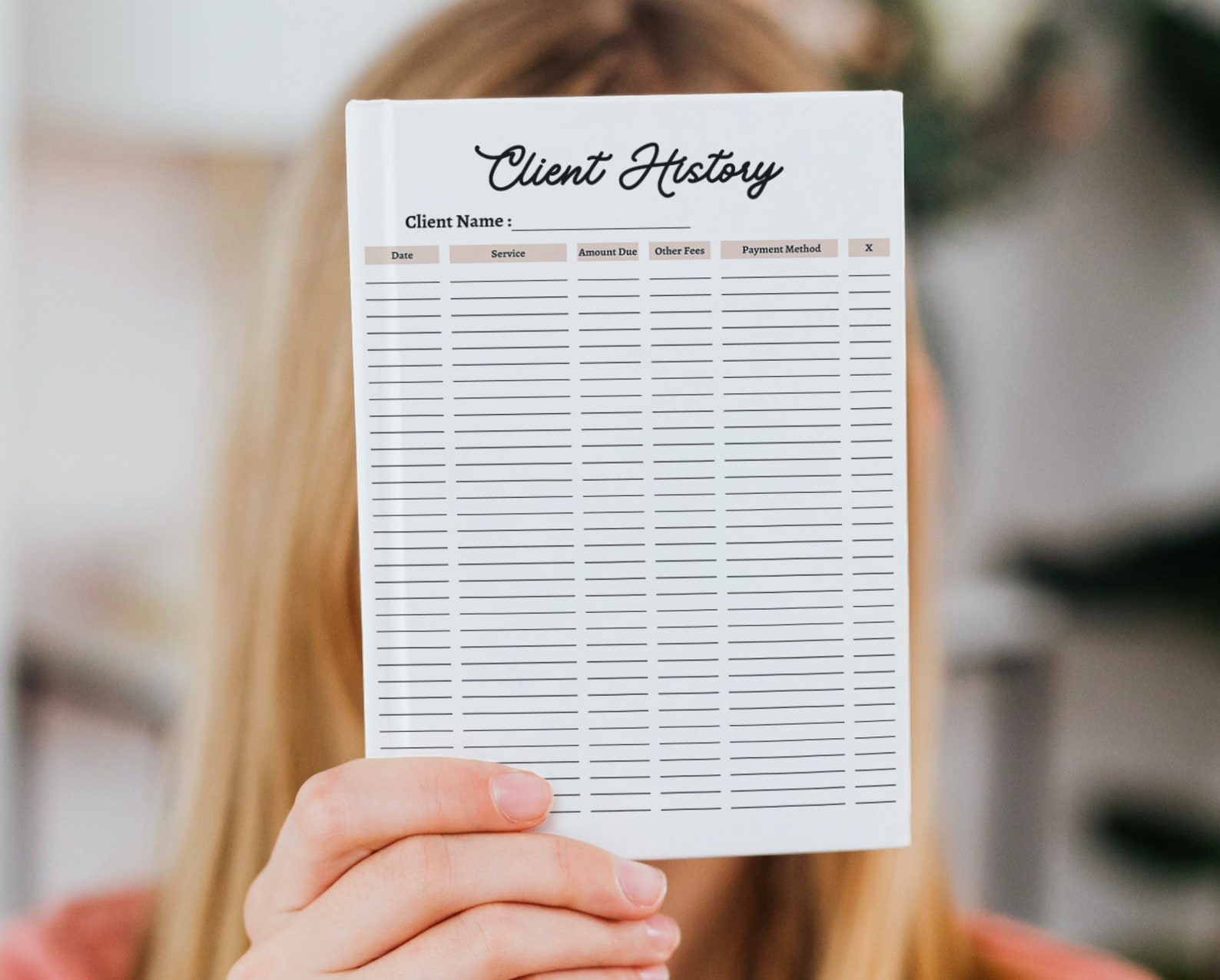 Client History Printable Client Payment Log Editable - Etsy
