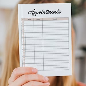 Appointment Tracker, Meeting Tracker, Reminder, Client Appointment ...