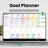 Monthly and Yearly Goal Planner, Annual Goal Tracker, Productivity ...