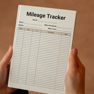 Mileage Tracker, Printable Work Trip Miles Driving Tracker, Editable ...