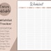Wishlist Tracker Printable Things to Buy Editable Want List Template ...