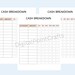 Printable Cash Breakdown Sheet PDF, Money Breakdown Form by ...